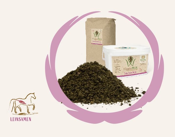 HippoMix Easy Lein Forte - Hundefutter und Pferdefutter, 15,90